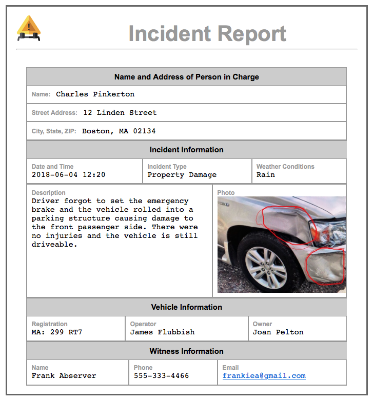 Incident Reporting & Accident Report App | Alpha Transform