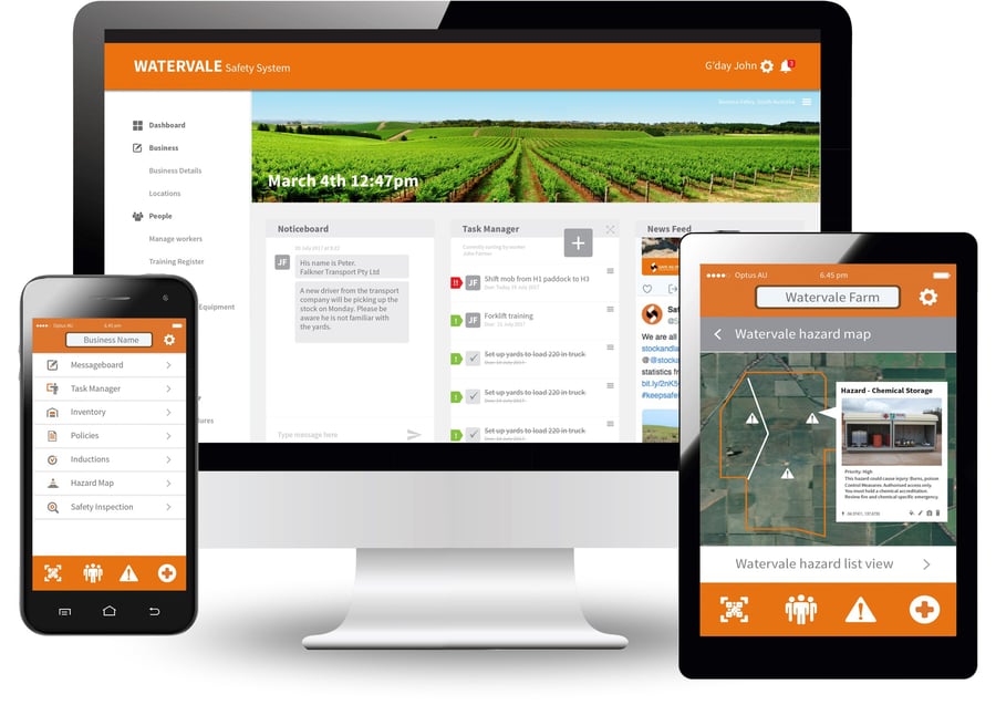 Agricultural Safety SaaS App Built With Alpha Anywhere