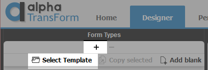 Software to Create Mobile Forms: Alpha TransForm Templates