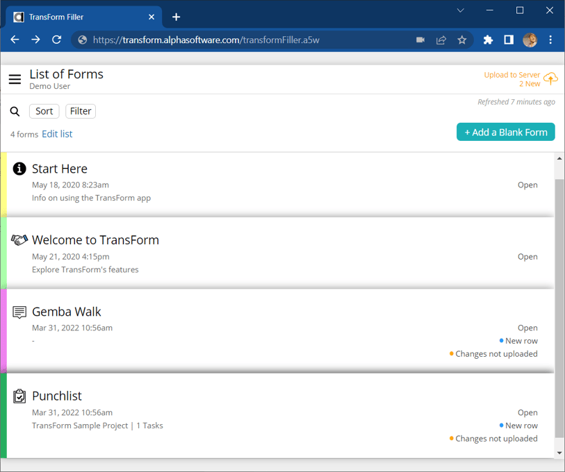 Announcing The TransForm Web Filler Release